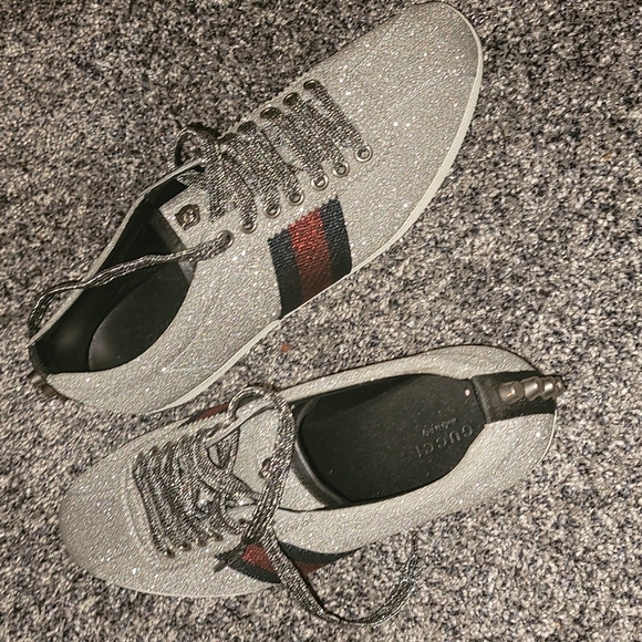 Gucci | Shoes | Gucci Glitter Sneakers | Poshmark